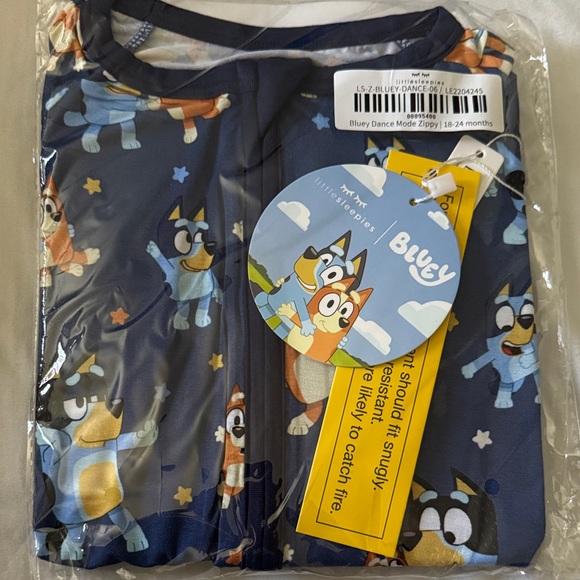 Little Sleepies | Pajamas | Little Sleepies Bluey Dance Mode Zippy ...